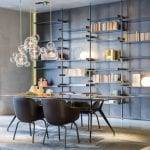 RIMADESIO WIND DESIGN BOEKENKAST IN GLAS EN ALUMINIUM